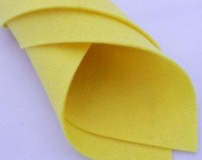 Pure Wool Felt - Sunshine - 1mm Thick - 10.5cm X 180cm Approximately ...