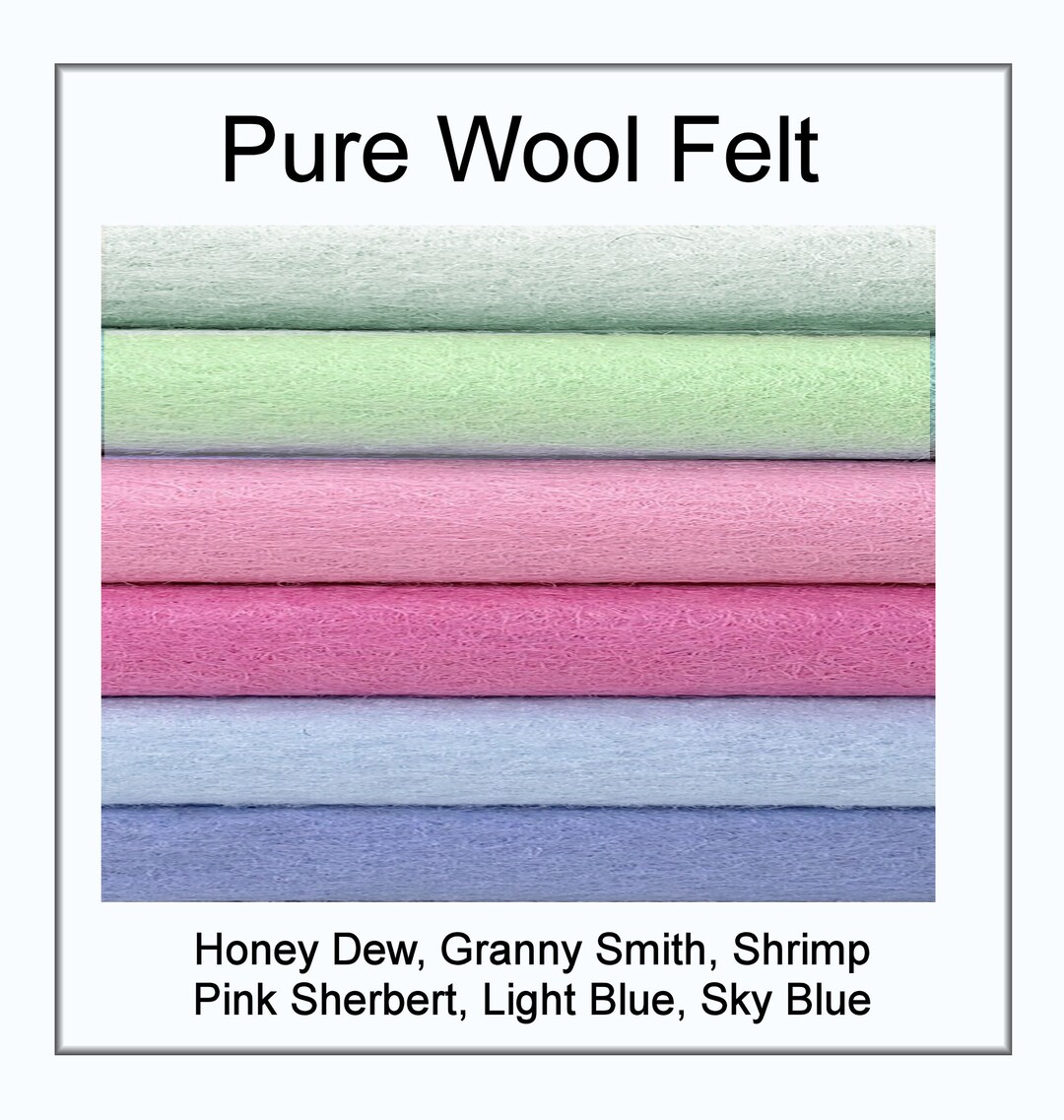 Pure Wool Felt -australian Merino Wool - EXTRA LARGE 30x25cm (10"x12 ...