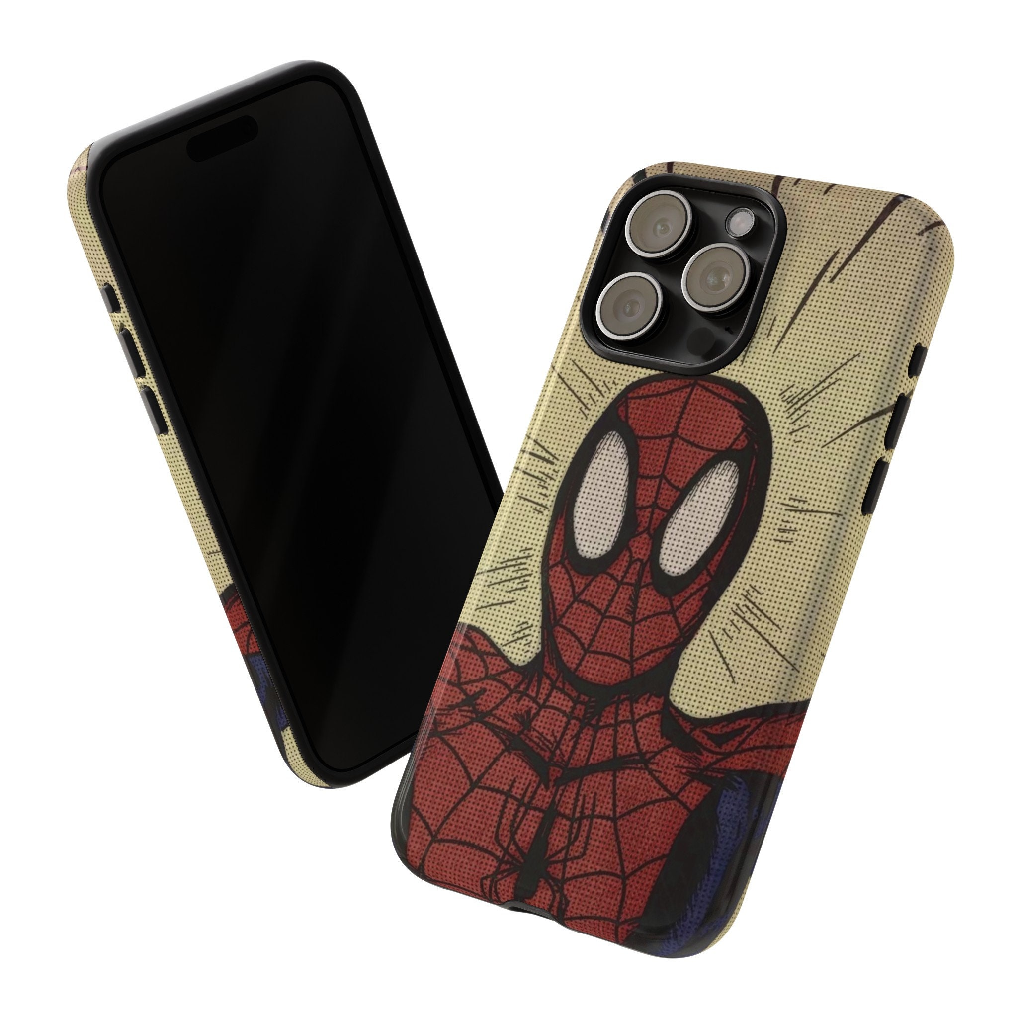 Vintage Comic Style Spider-man Phone Case , Retro Comic Book Aesthetic ...