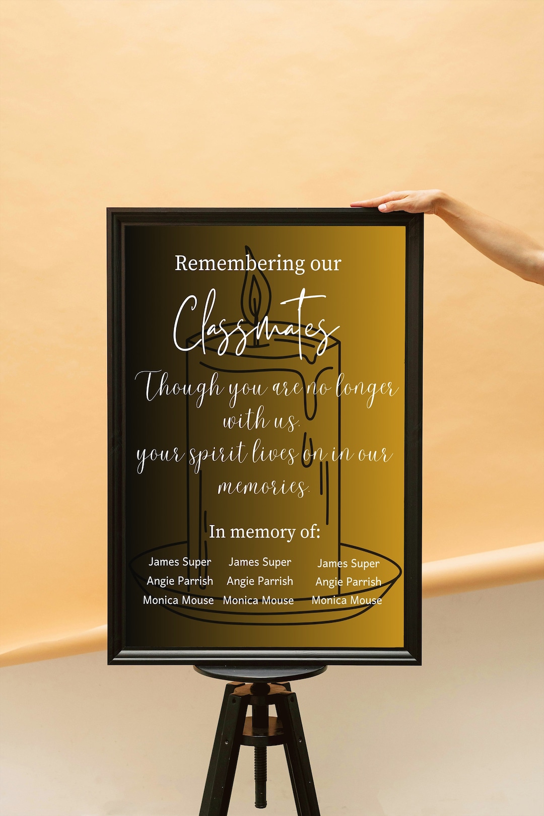 Personalized Memorial Card for Your Next Class Reunion. High School ...