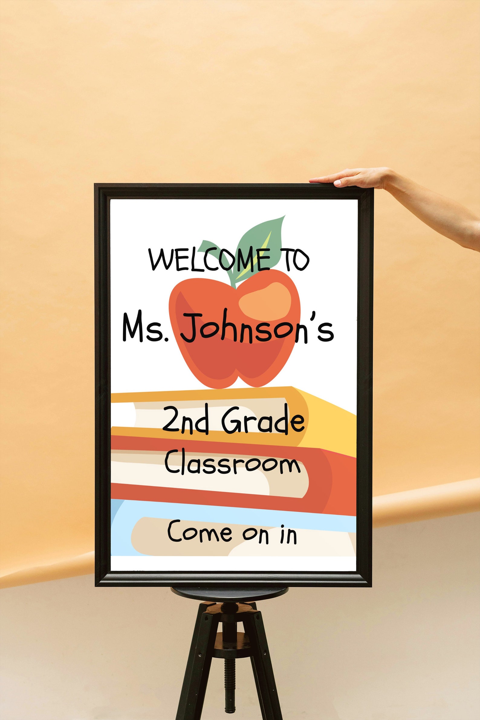 Welcome to My Classroom Sign, Classroom Door Sign Printable, First Day ...