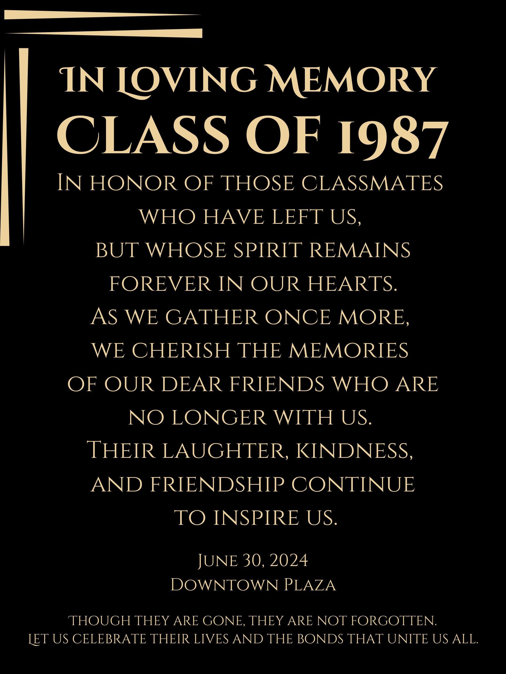 Remembrance Board, Customizable Editable Template, Memorial Poster ...