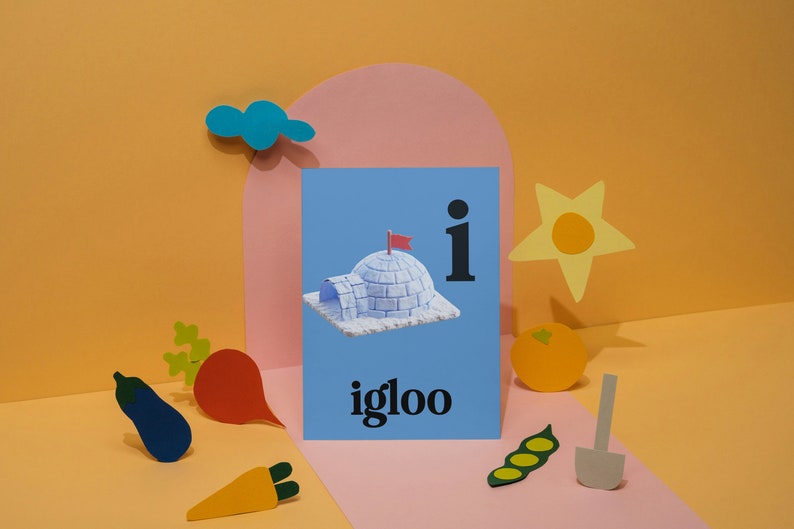 Educational Alphabet Flashcards for Kids 26 Colorful Small Letter Cards ...