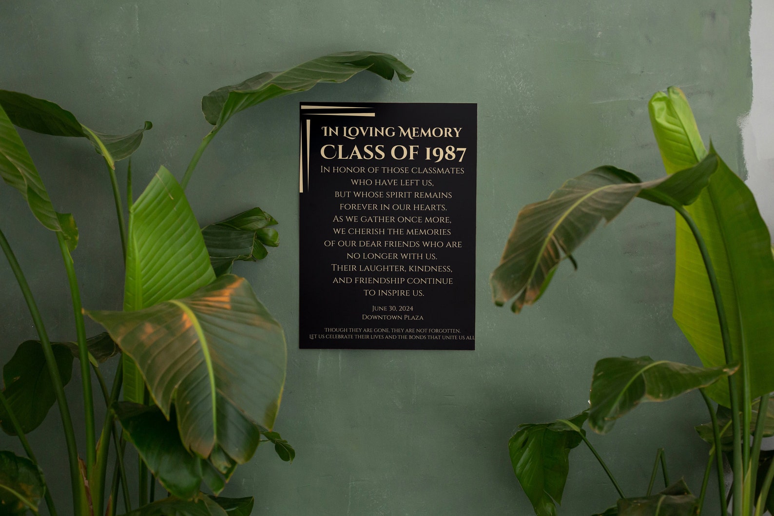 Remembrance Board, Customizable Editable Template, Memorial Poster ...