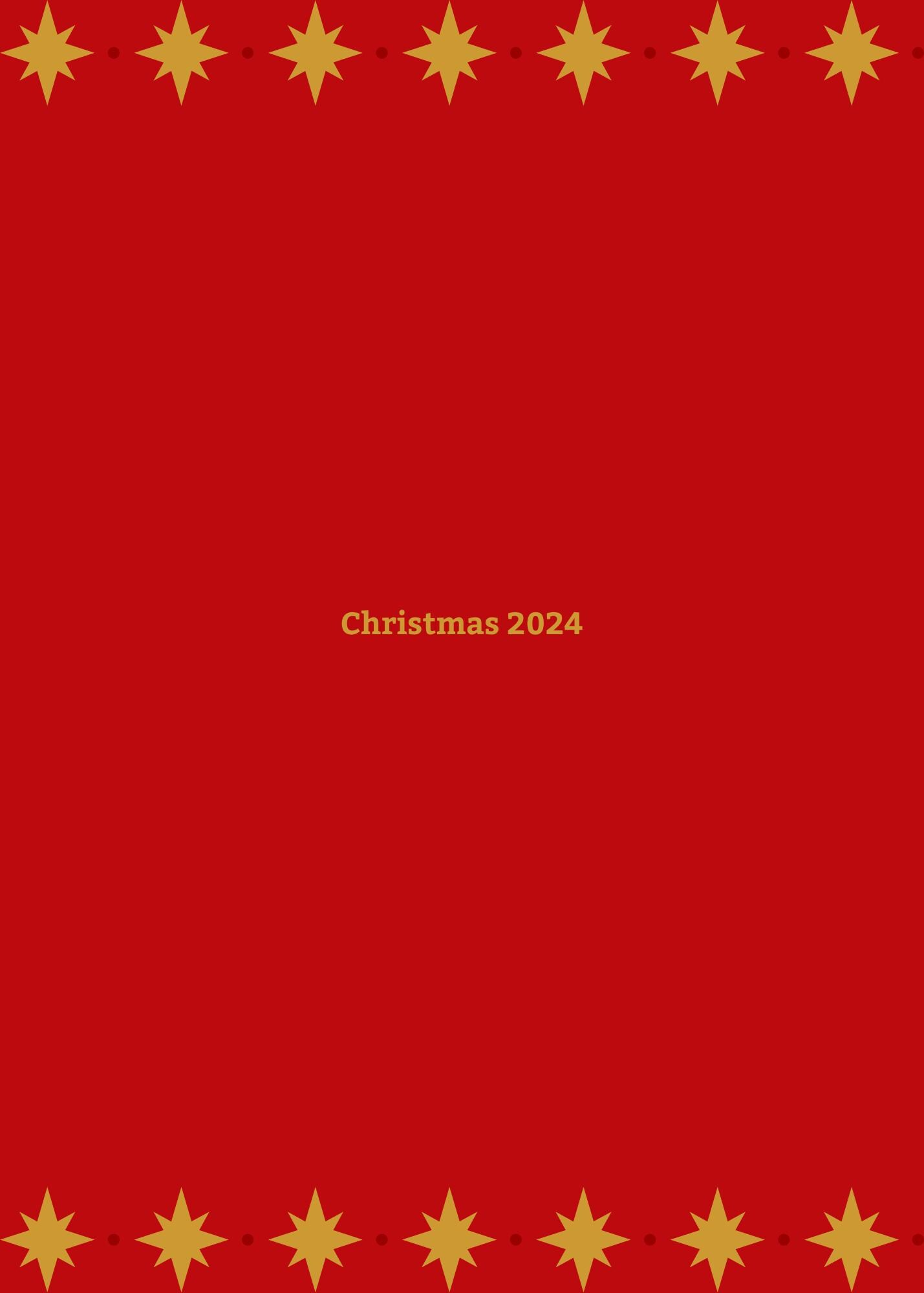 Simple Red and Gold Printable Christmas Card. Edit and Customize With ...