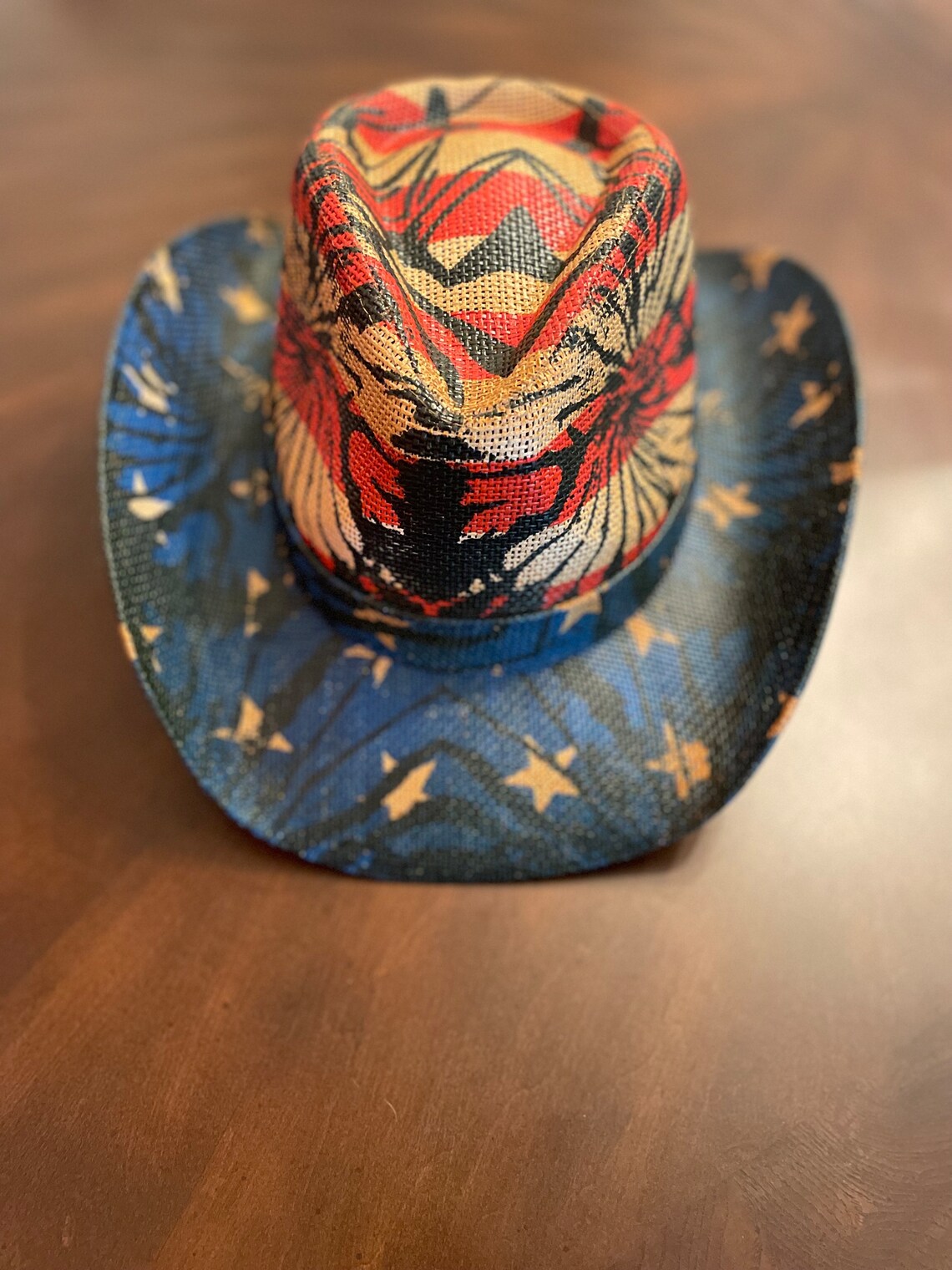 USA Cowboy Hat ~ Patriotic Western Style ~ Men’s Cowgirl Hat ~ 4th of ...