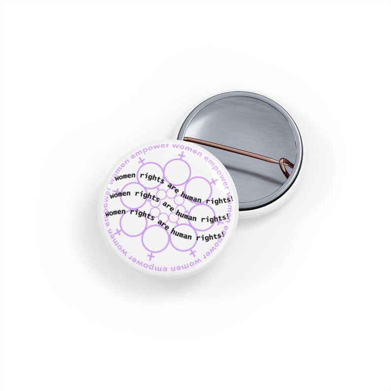 Round Pins, Women Rights Are Human Rights - Etsy