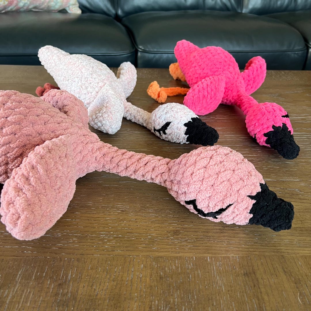 Sleepy Flamingo Crochet Plushie for Baby’s First Easter - Etsy