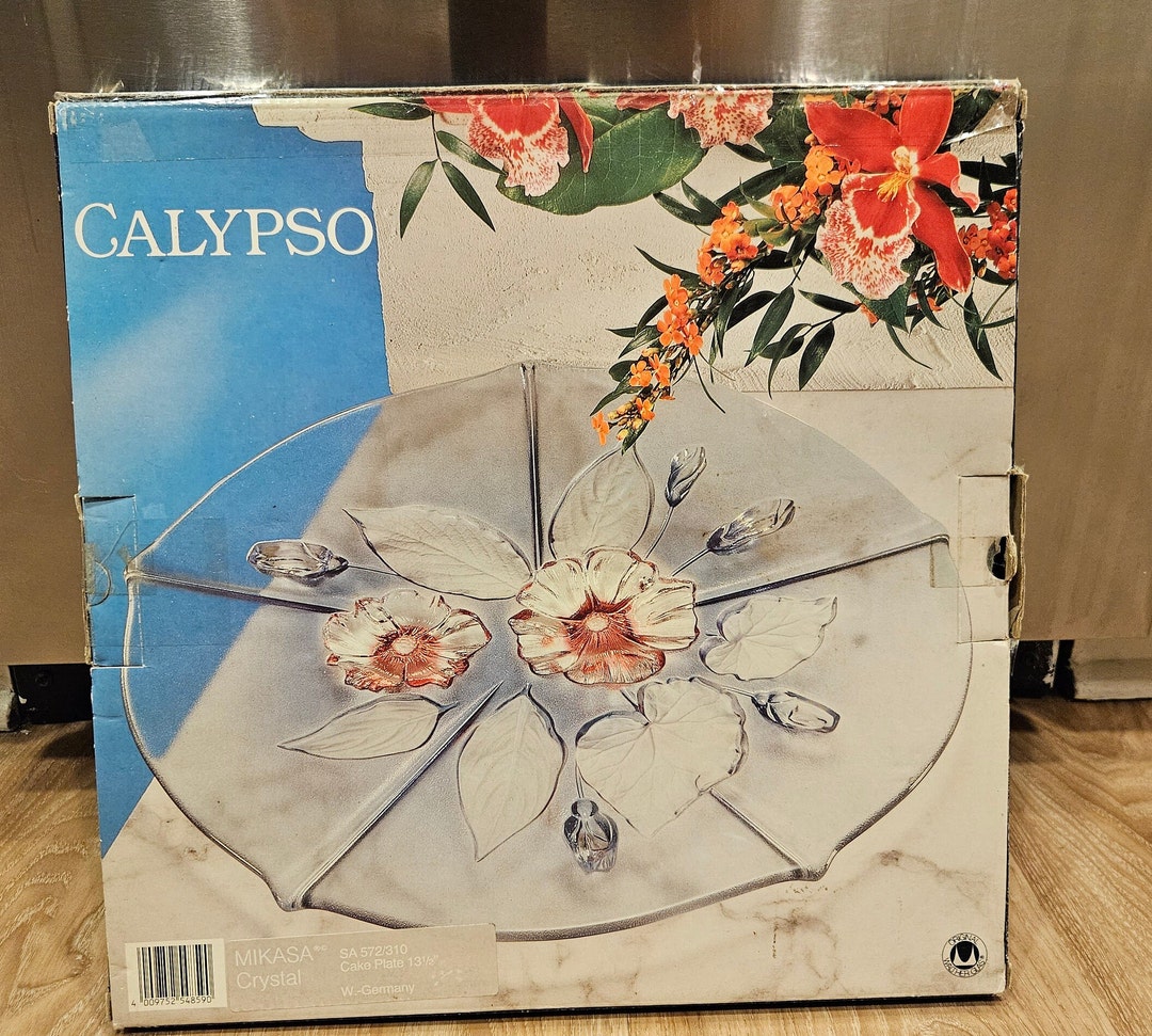 Mikasa Crystal Calypso Cake Plate 13 1/2" - Etsy