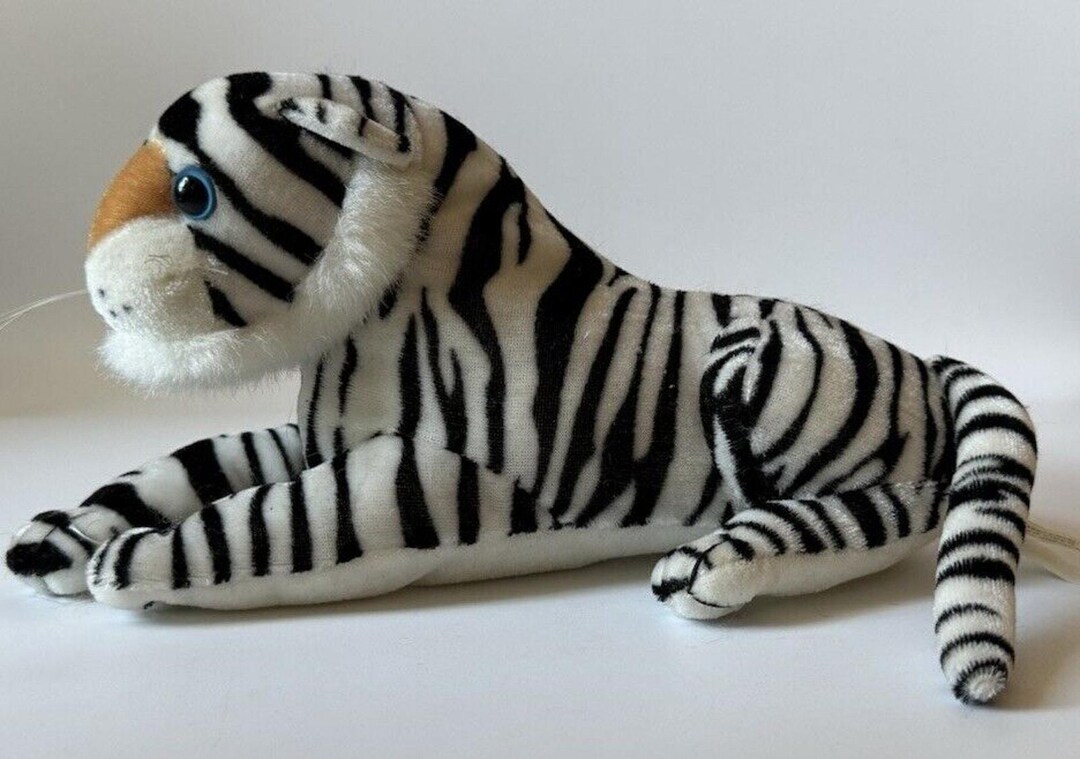 Vintage Tiger Tale Toys Stuffed Animal Plush Young Siberian Tiger 9 ...