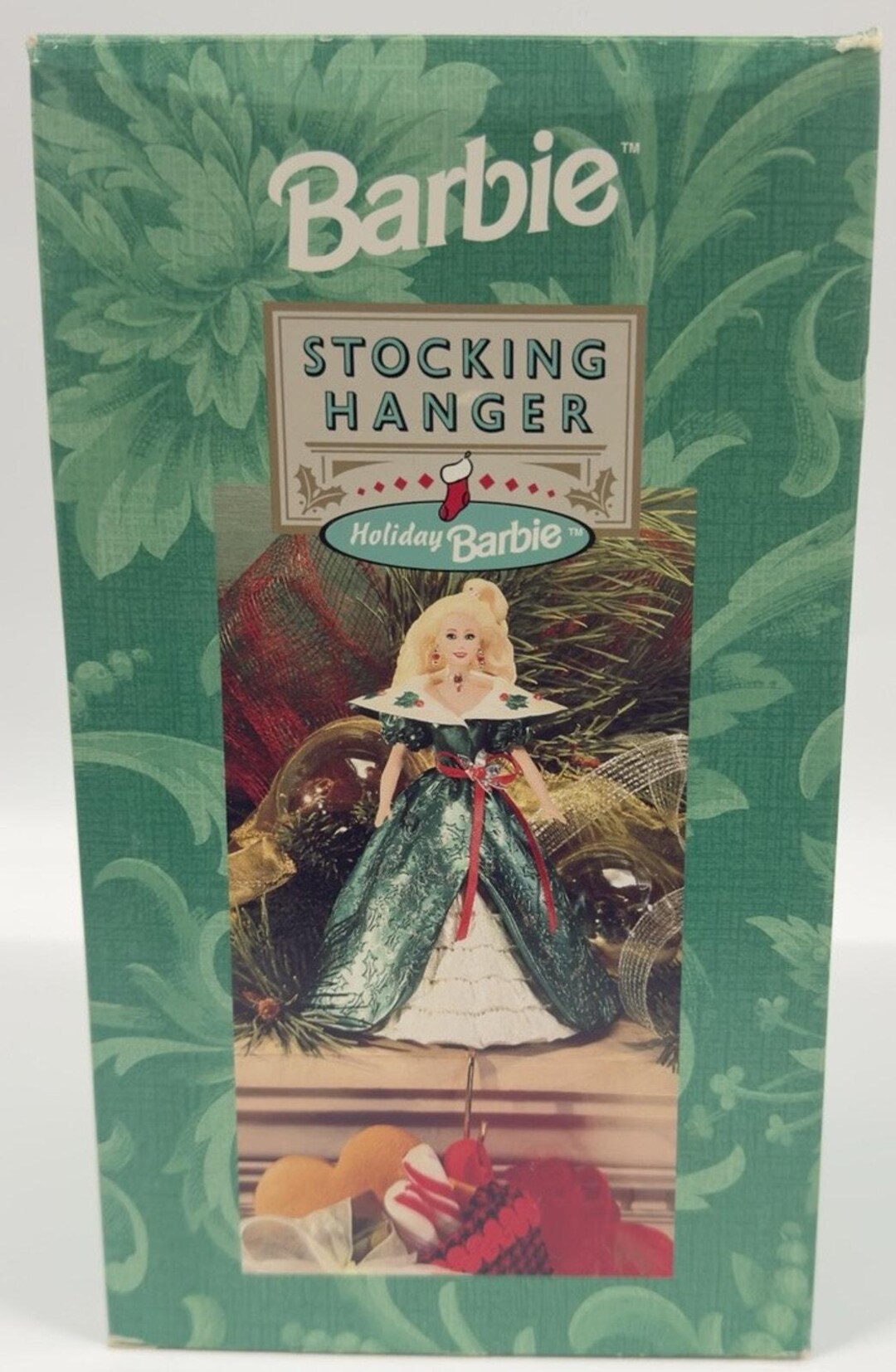 Vintage 1996 Hallmark Barbie Stocking Hanger Holiday Barbie Christmas ...
