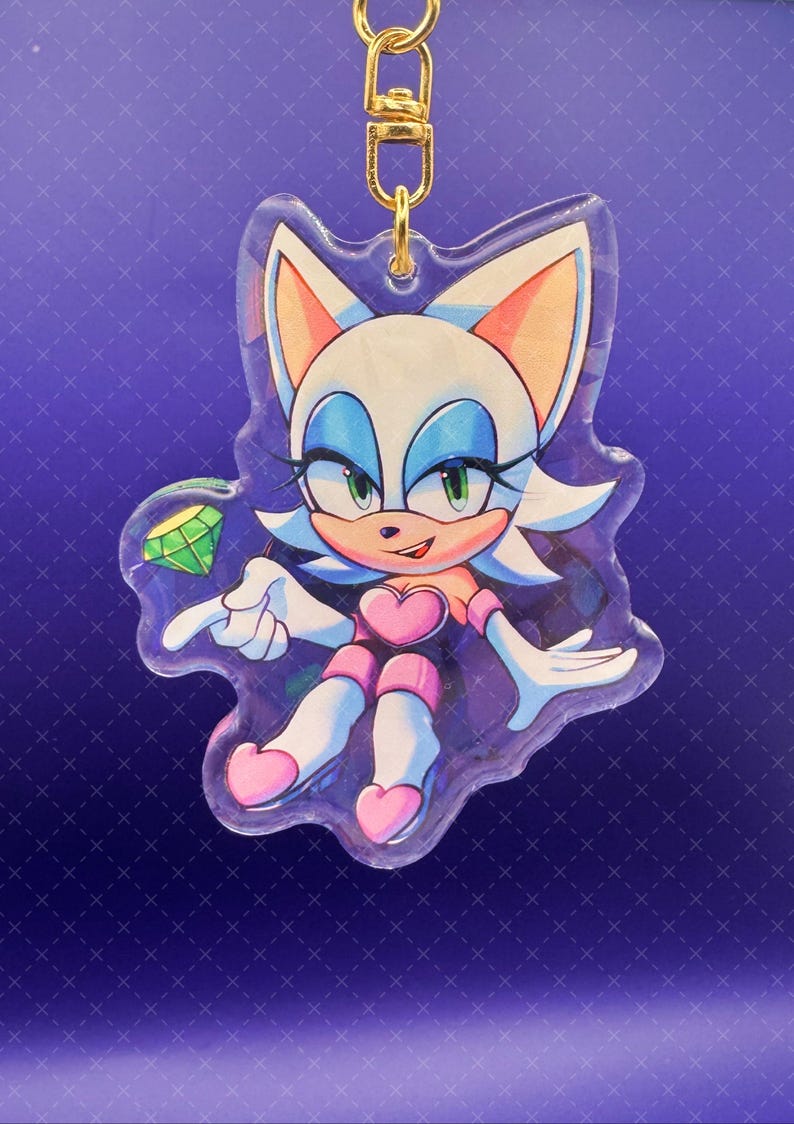 Sonic Keychains/charms - Sonic, Amy Rose, Tails, Shadow, Knuckles ...