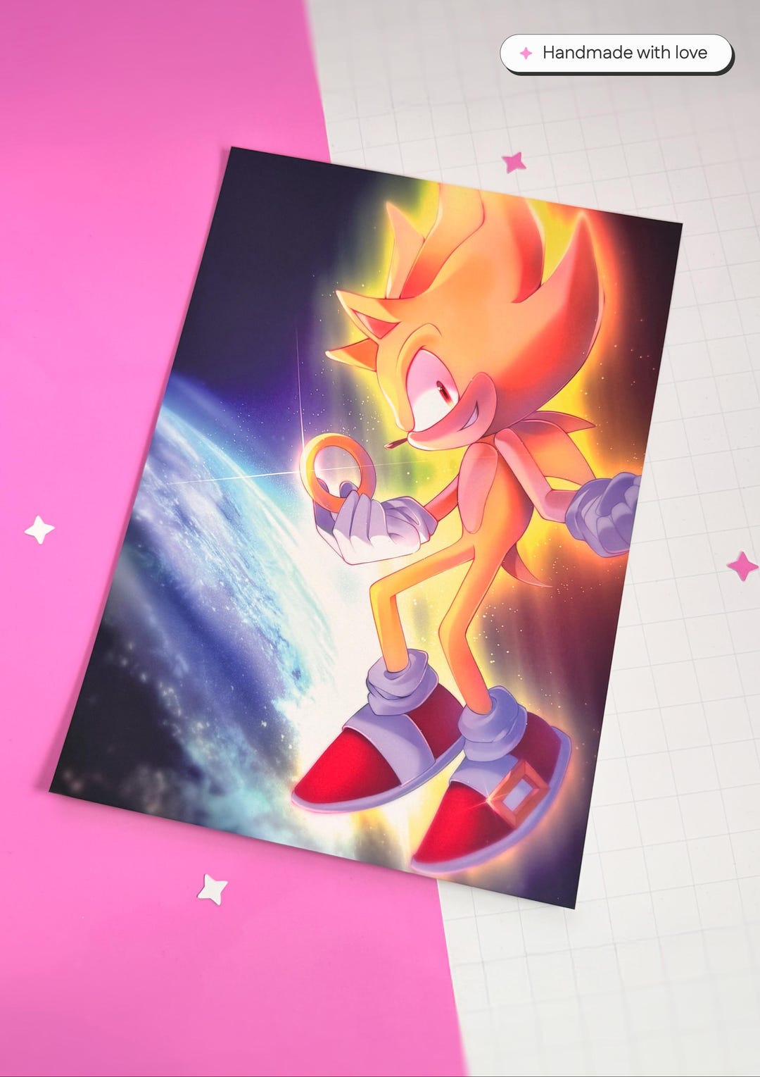Super Sonic - A4 Poster / Print - Etsy