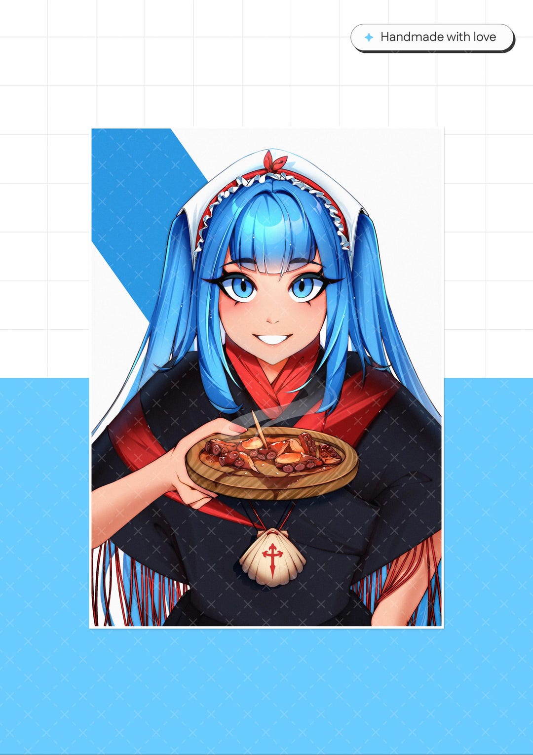 Galician Miku / Spanish Miku - A4 Poster / Print - Etsy