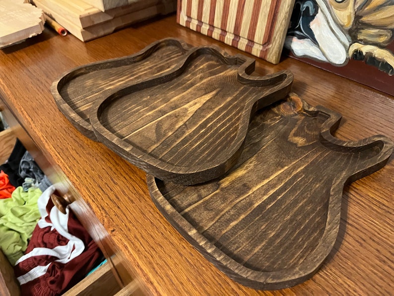 Guitar Tray. Designed by a 14 Year Old Woodworker. - Etsy