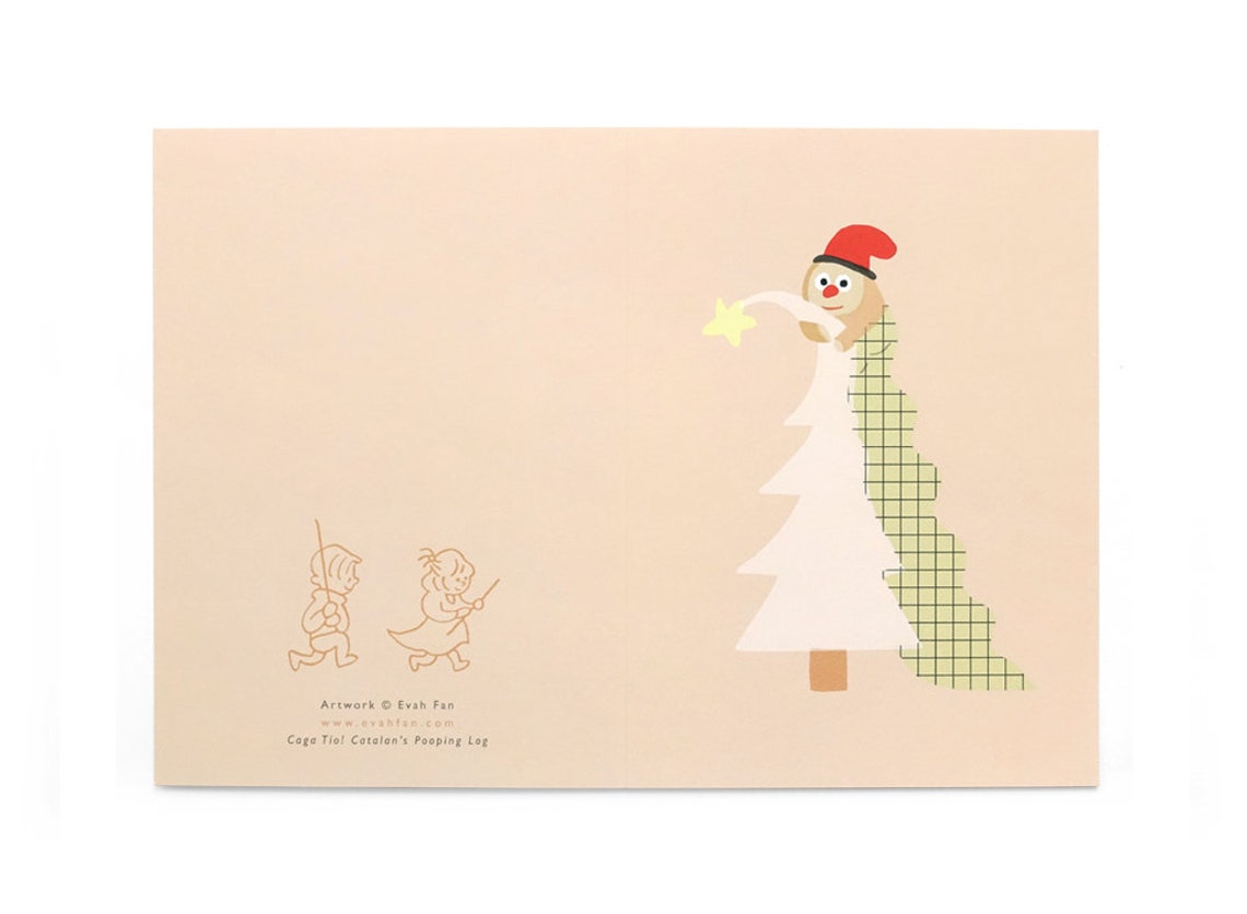 Caga Tío Holiday Greeting Card - Etsy