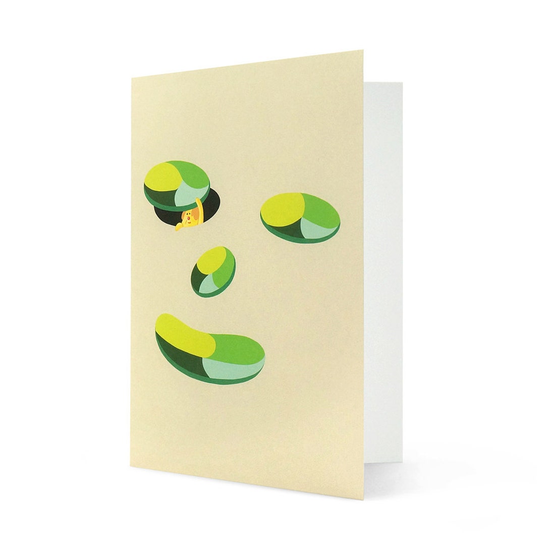 Hello Face Greeting Card - Etsy