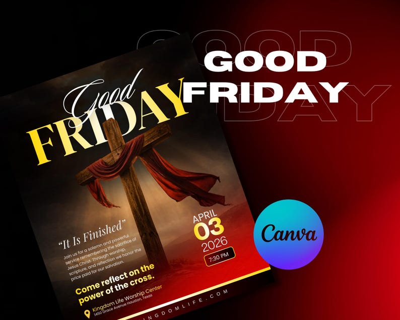 Holy Week Church Flyer Bundle | Palm Sunday, Maundy Thursday, Good ...