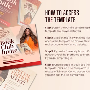 20-in-1 Editable Author Launch Bundle | Customizable Canva Templates ...