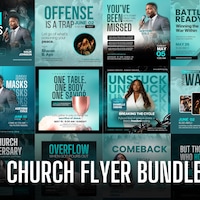 Make Heaven Crowded Canva Frames, Editable Canva Template for Christian ...