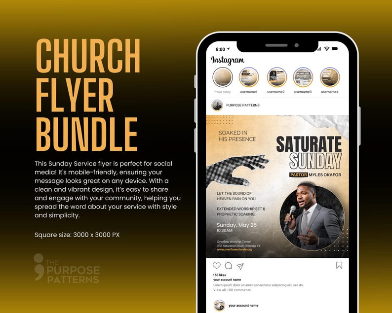 25-in-1 Church Flyer Bundle | Customizable Canva Templates | Church ...