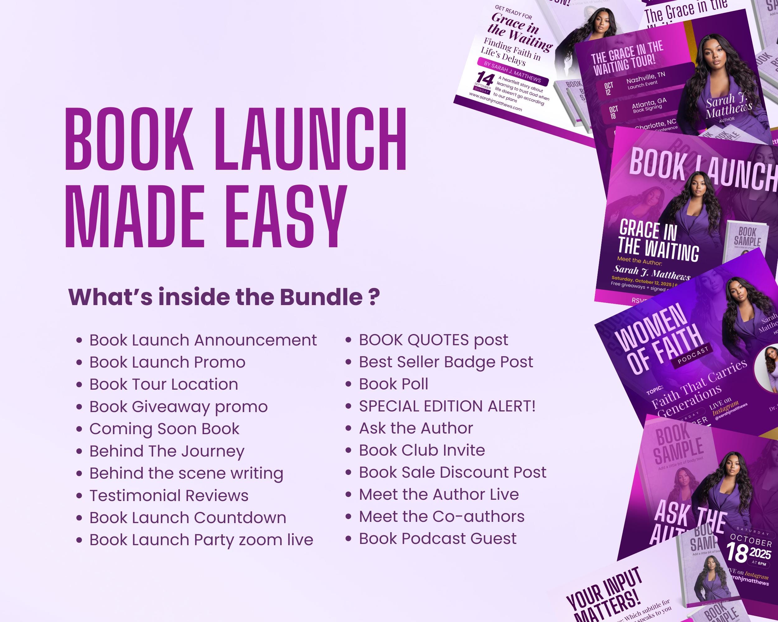 All-in-one Author Launch Bundle | Author Promo Kit - Etsy