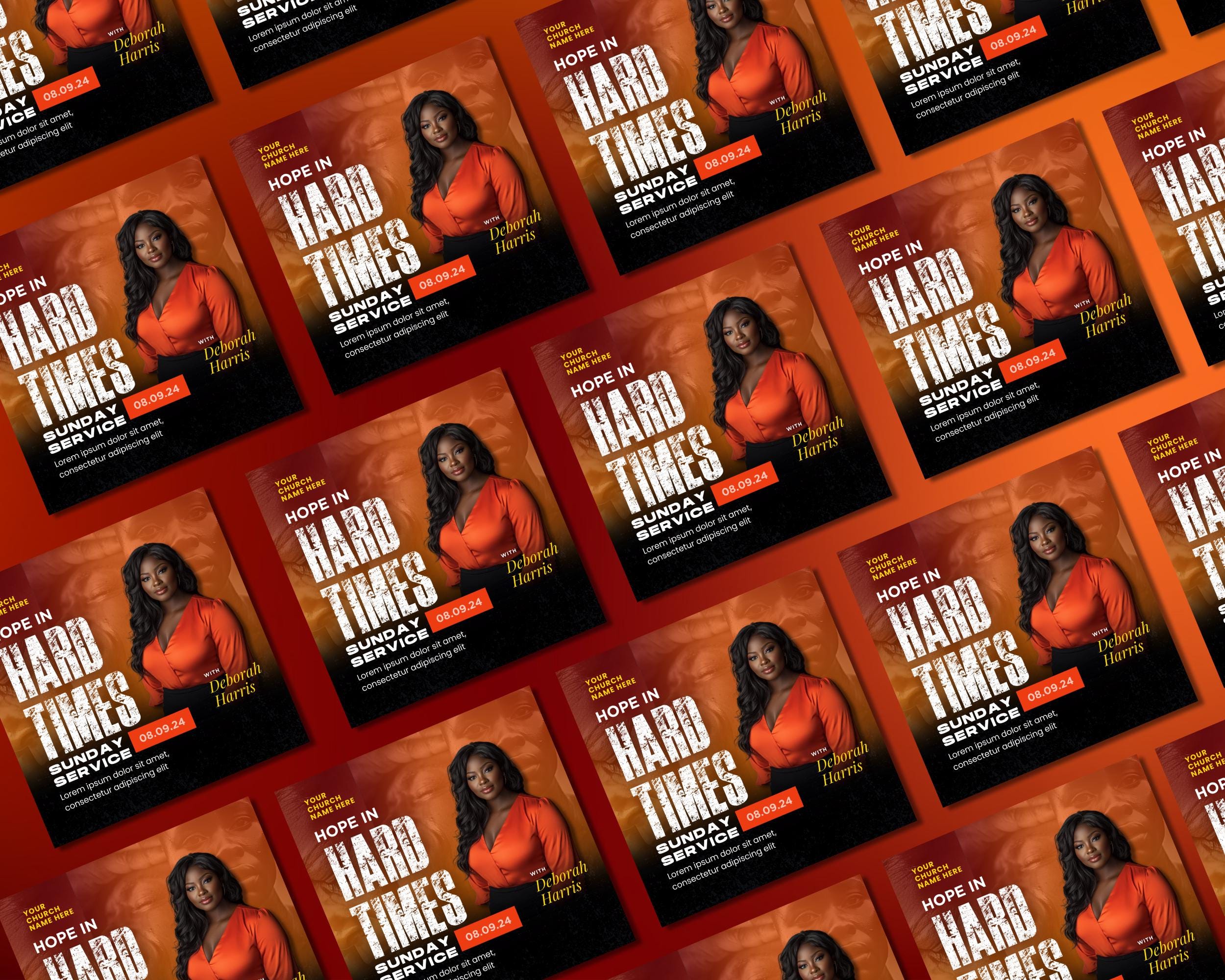 Church Flyer, DIY Flyer Template Design | Fellowship Service Flyer ...