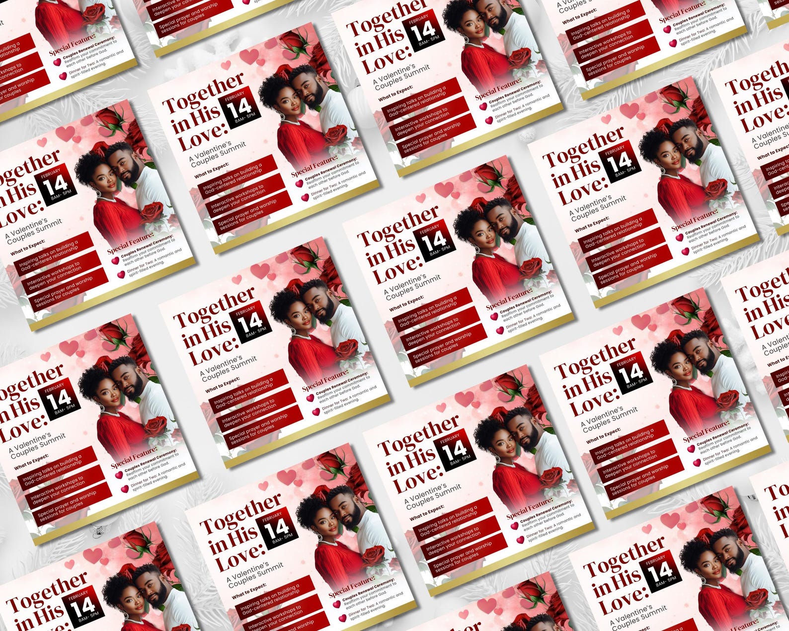 Couples Retreat Valentine’s Flyer Template | God-centered Marriage ...