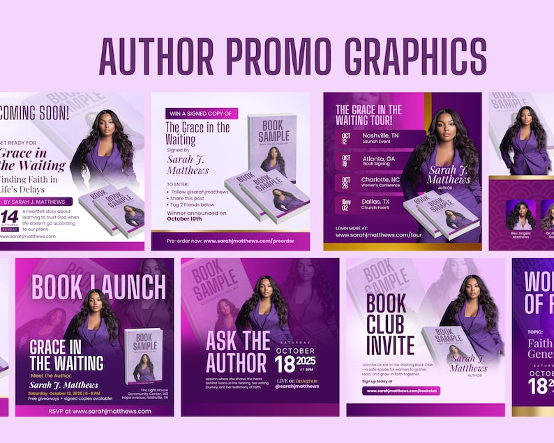 All-in-one Author Launch Bundle | Author Promo Kit - Etsy