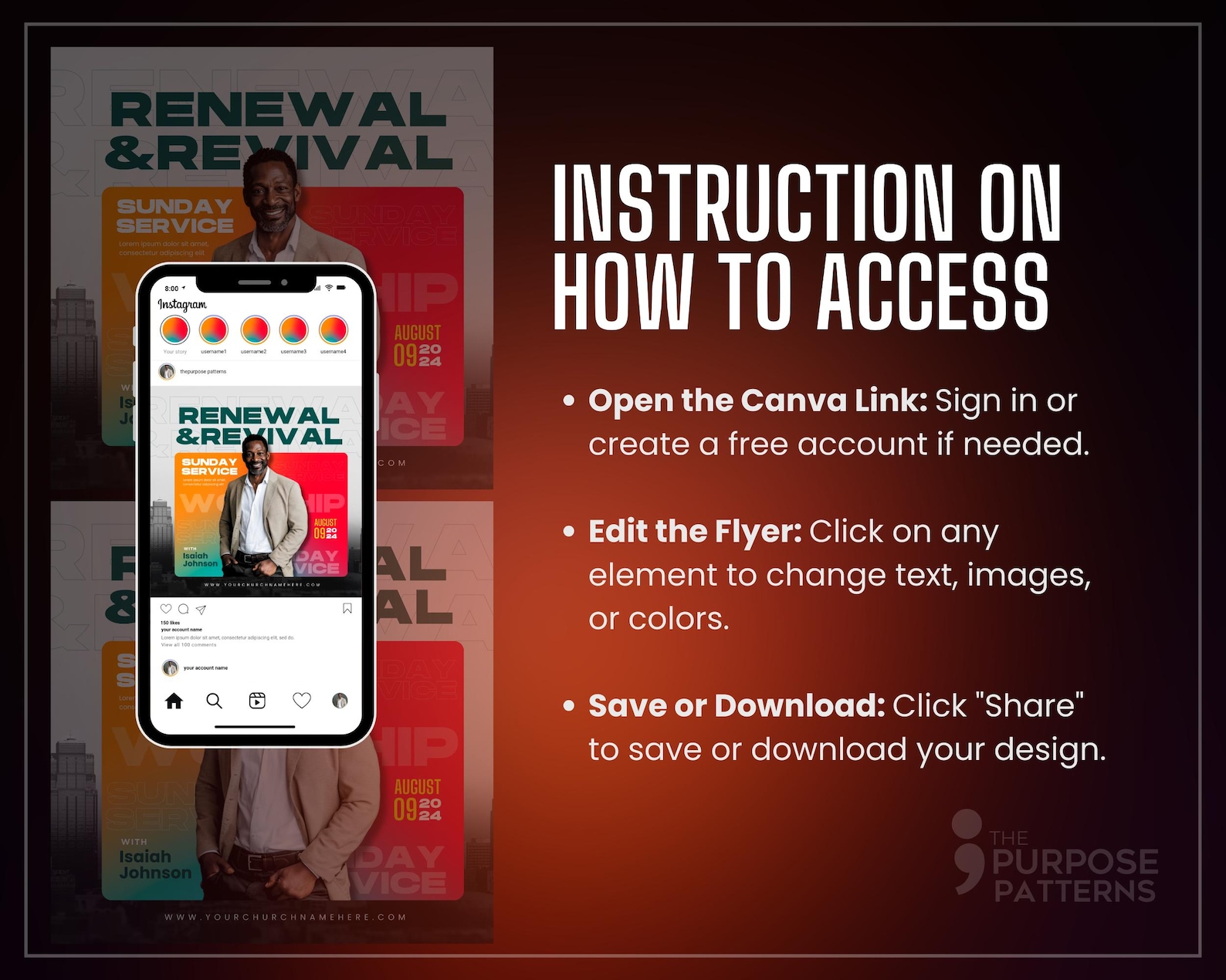 Church Service Flyer , DIY Flyer Template Design | Fellowship Service ...