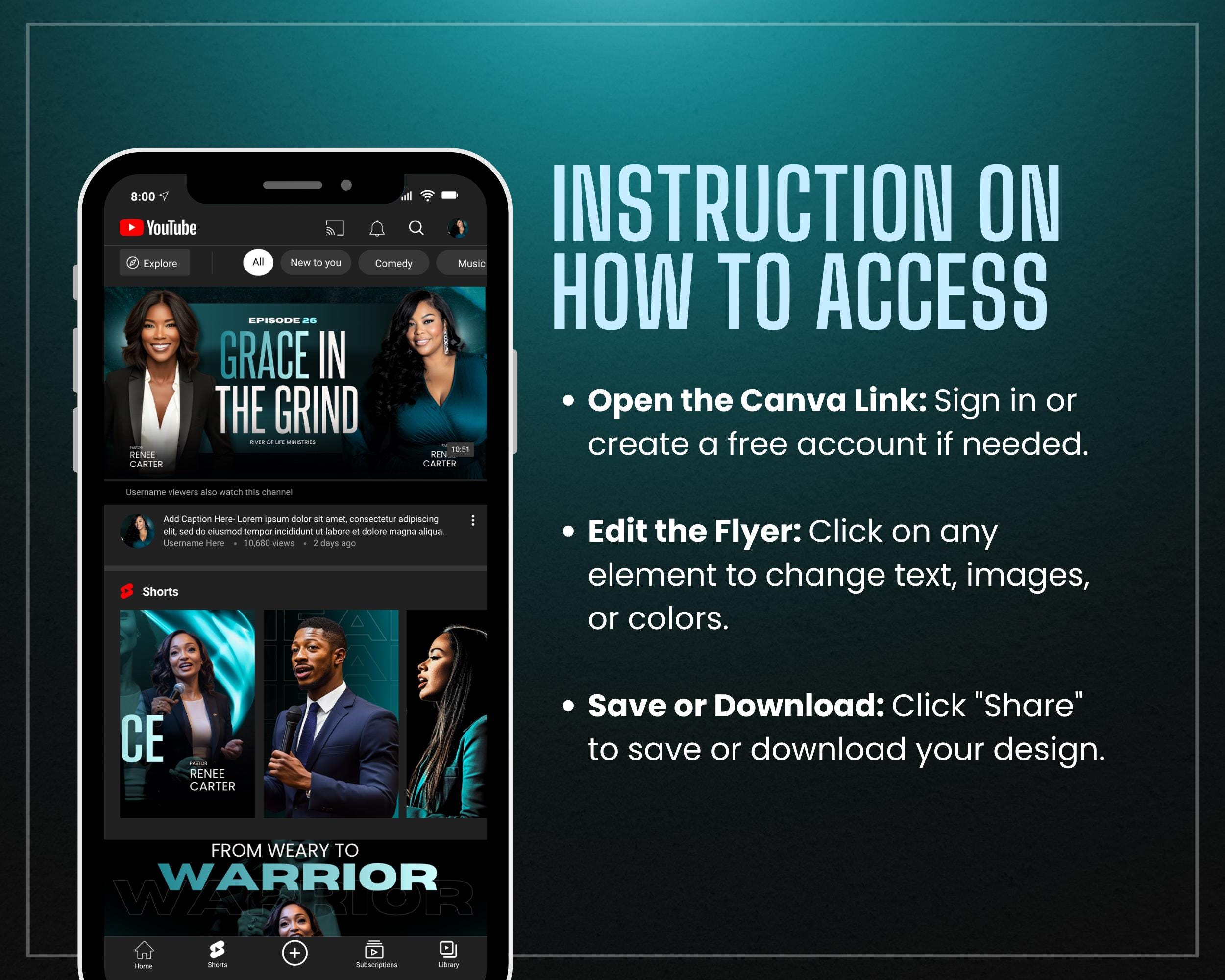 15-in-1 Youtube Thumbnail Template Pack for Churches | Solo Sermons ...