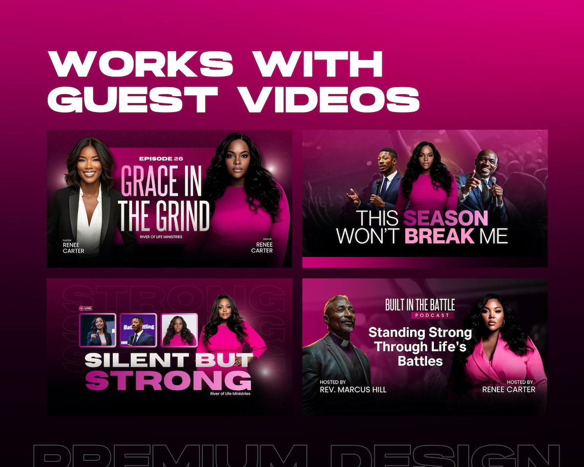 15-in-1 Youtube Thumbnail Template Pack for Churches | Solo Sermons ...