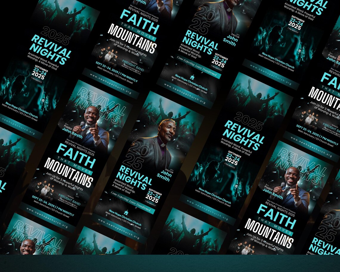 Canva Church Banner Template Pack | 3 Retractable Designs | 33.5 X 78.5 ...