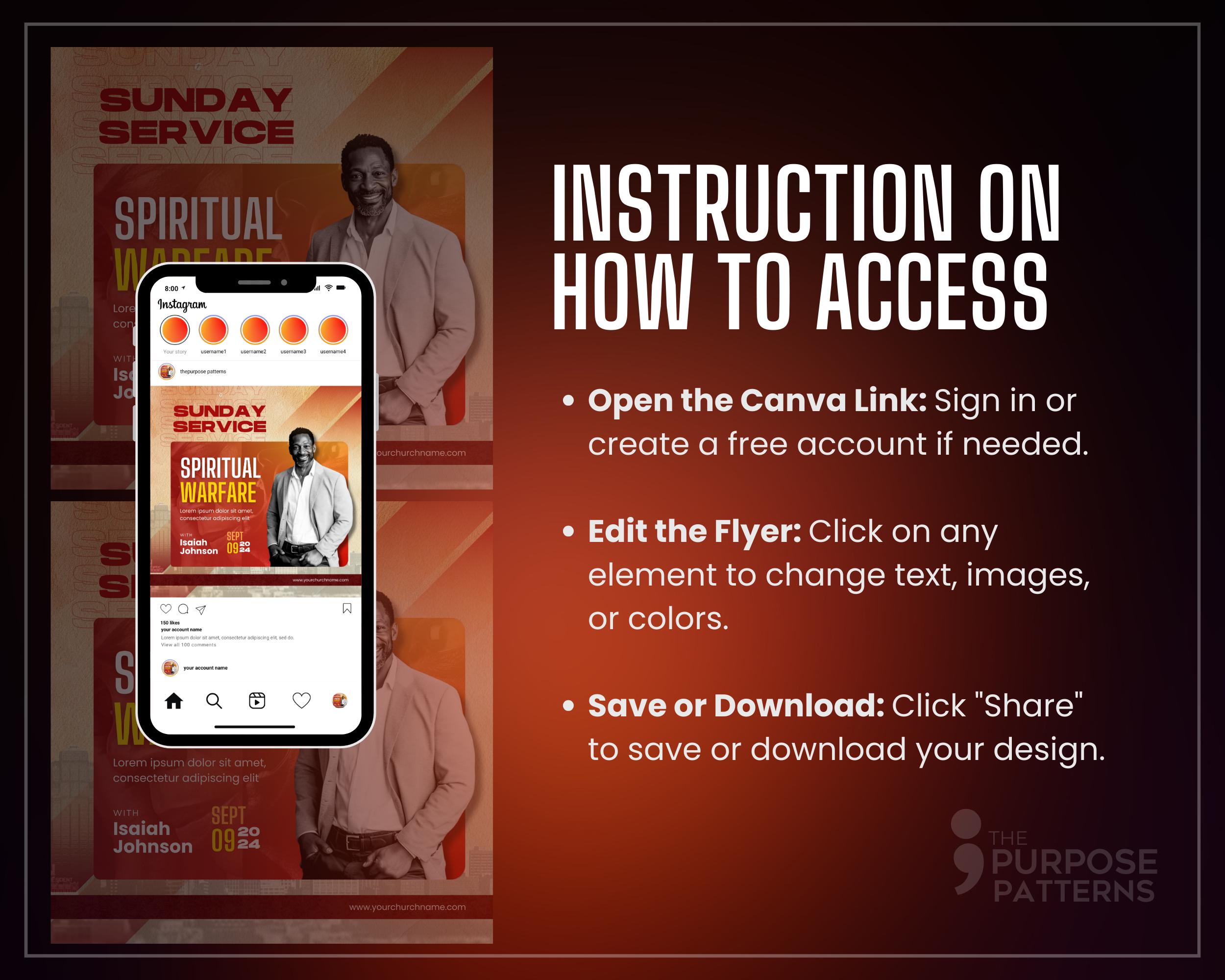 Church Service Flyer , DIY Flyer Template Design Fellowship Service ...