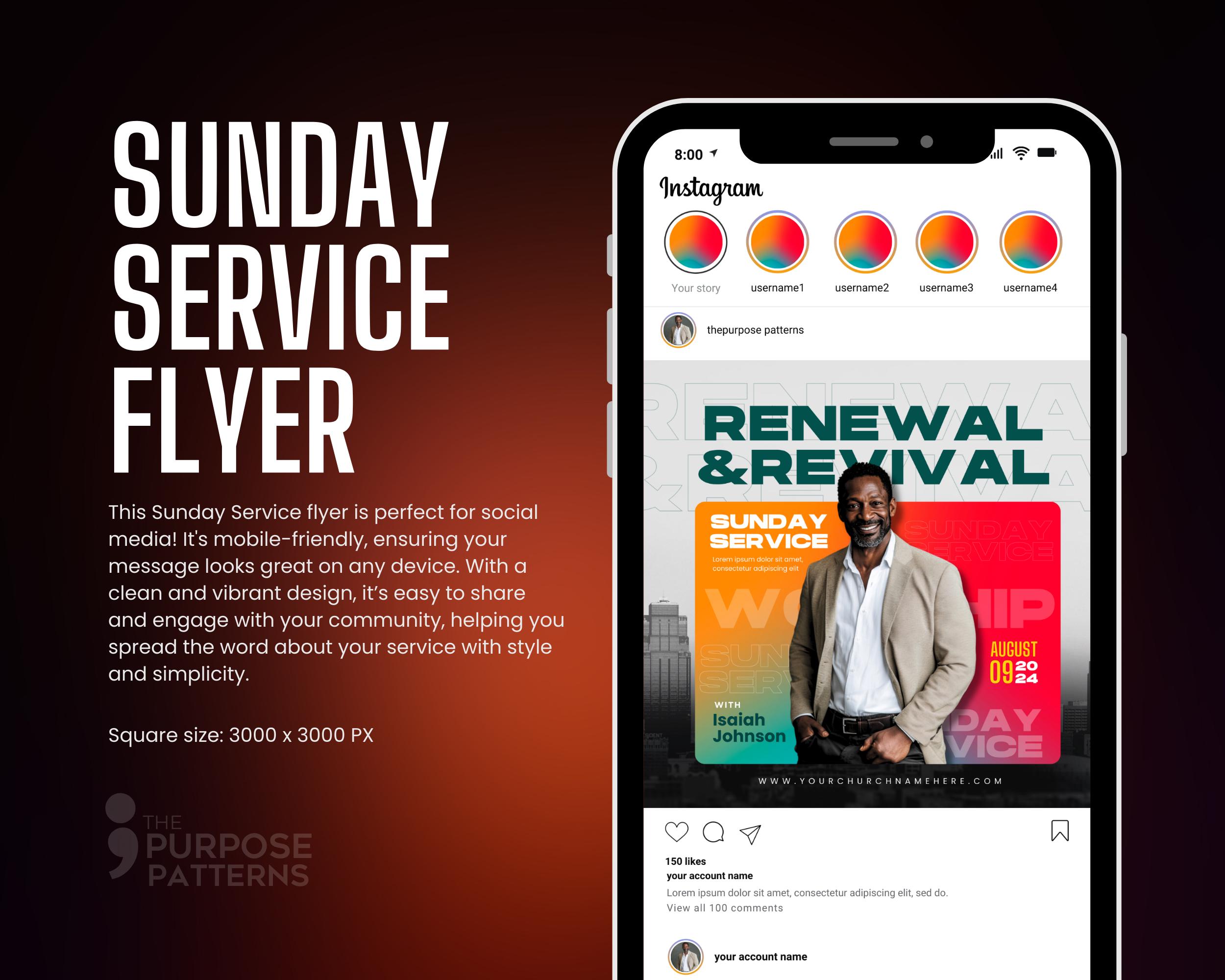 Church Service Flyer , DIY Flyer Template Design Fellowship Service ...