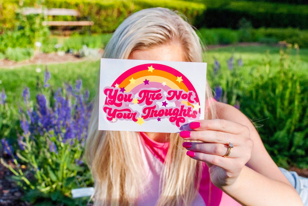 OCD Awareness Sticker Intrusive Thoughts Sticker Retro Sticker Colorful ...