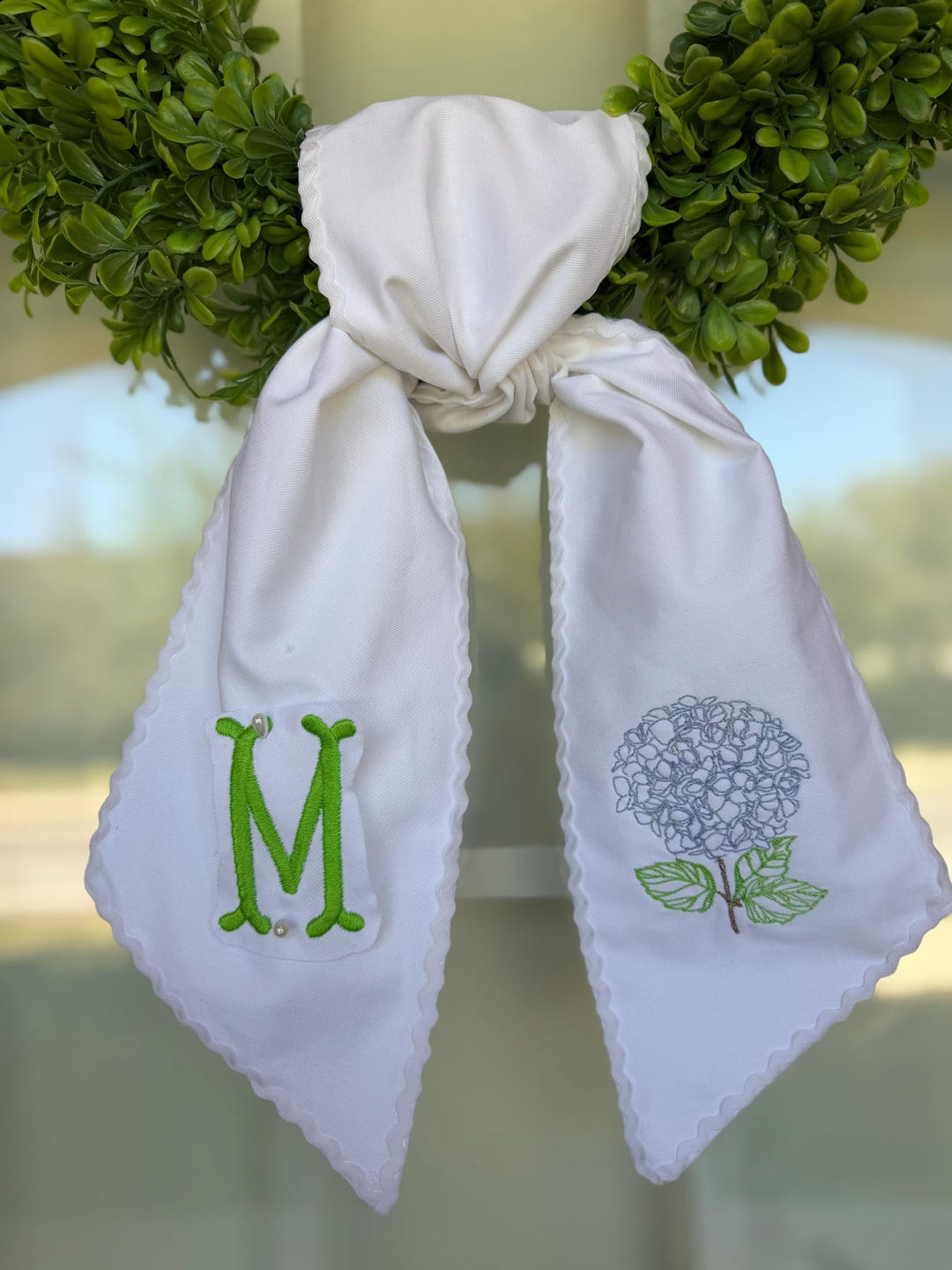 Hydrangea Wreath Sash - Etsy