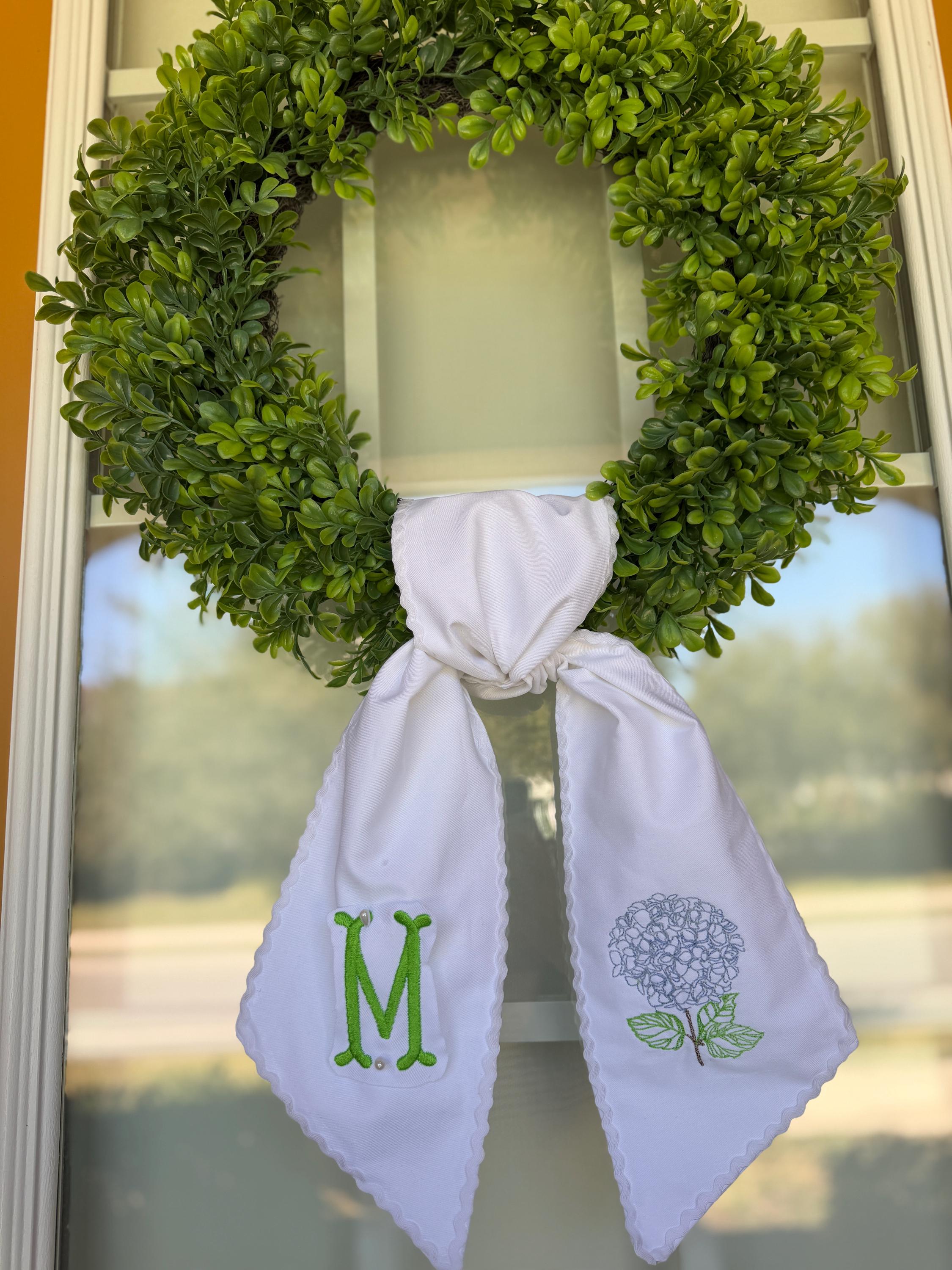 Hydrangea Wreath Sash - Etsy