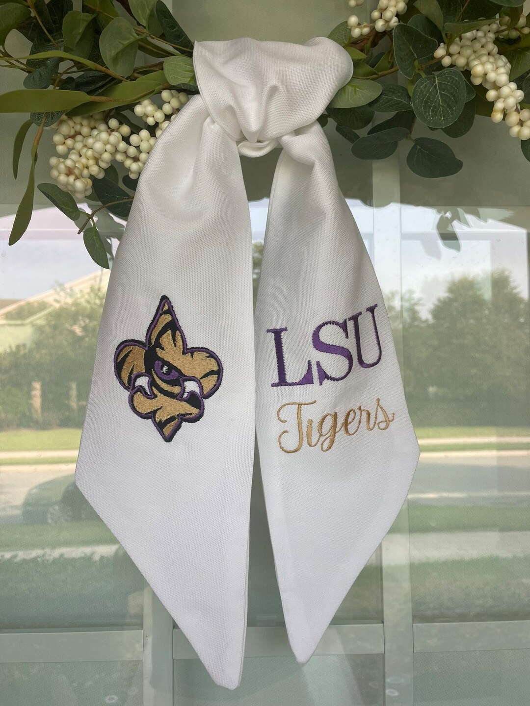LSU Tigers Wreath Sash - Etsy