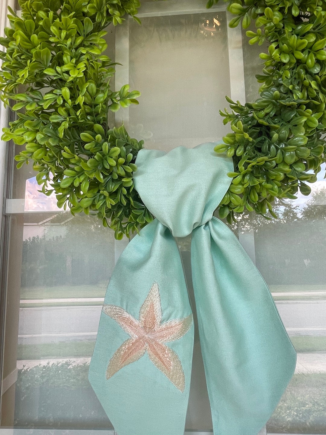 Coastal Wreath Sash. Starfish Wreath Sash. Beach Wreath Sash. Summer ...