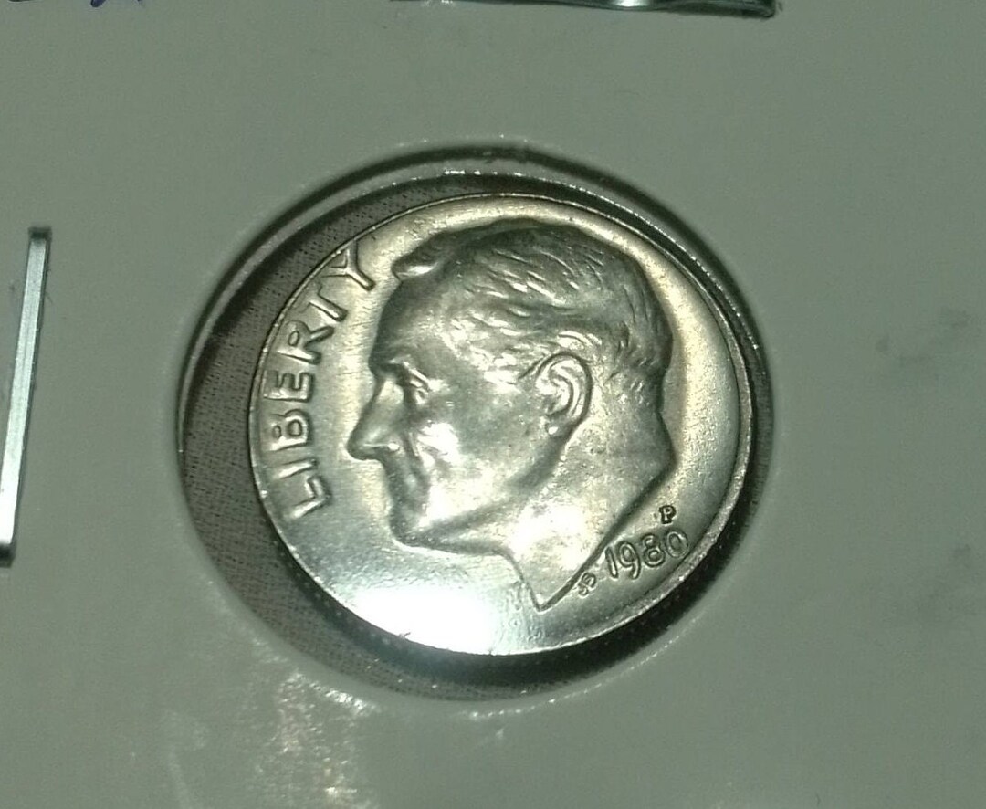 One Dime Coin From the Year 1980 Vintage - Etsy