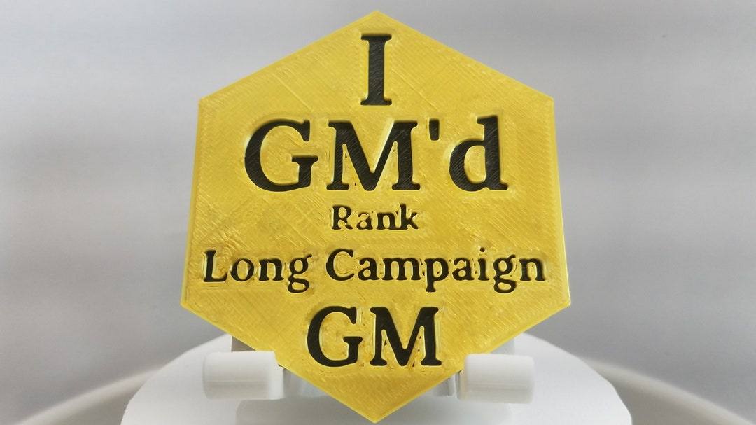GM Badge, Gold Long Campaign - Etsy