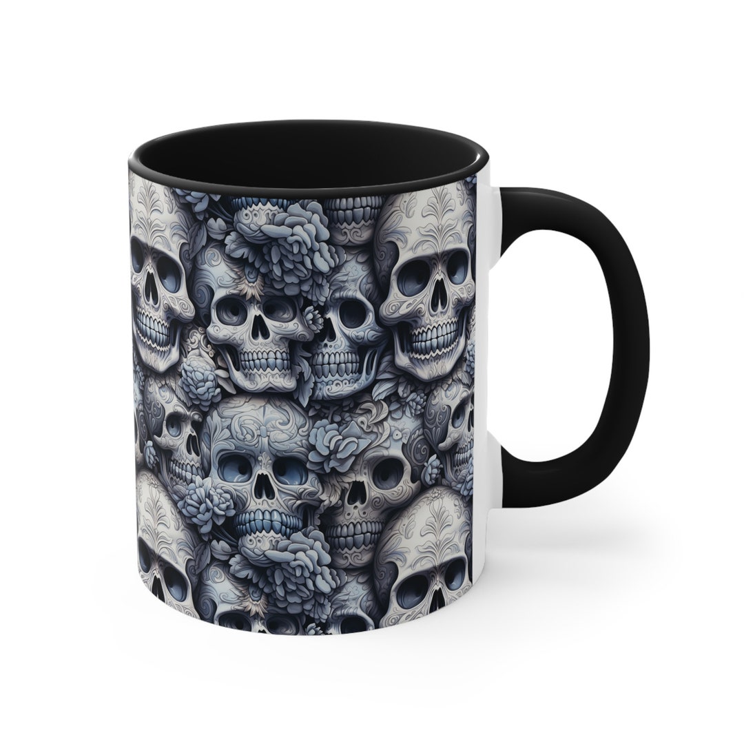 Disturbing Sugar Skulls Coffee Mug, Tea Cup, 11oz or 15oz - ORCA ...