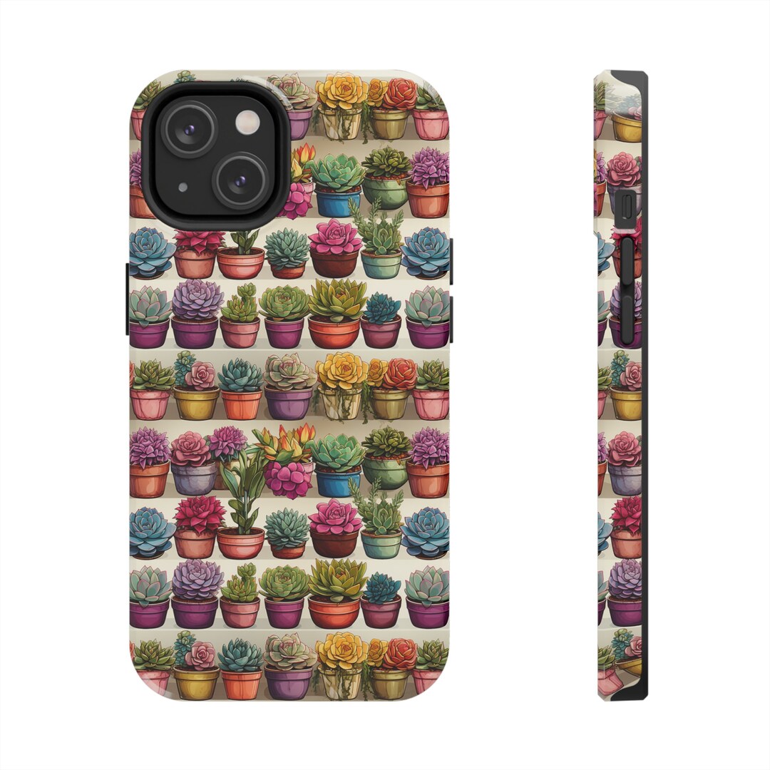 Bright Colorful Succulents Impact Resistant Tough iPhone - Etsy