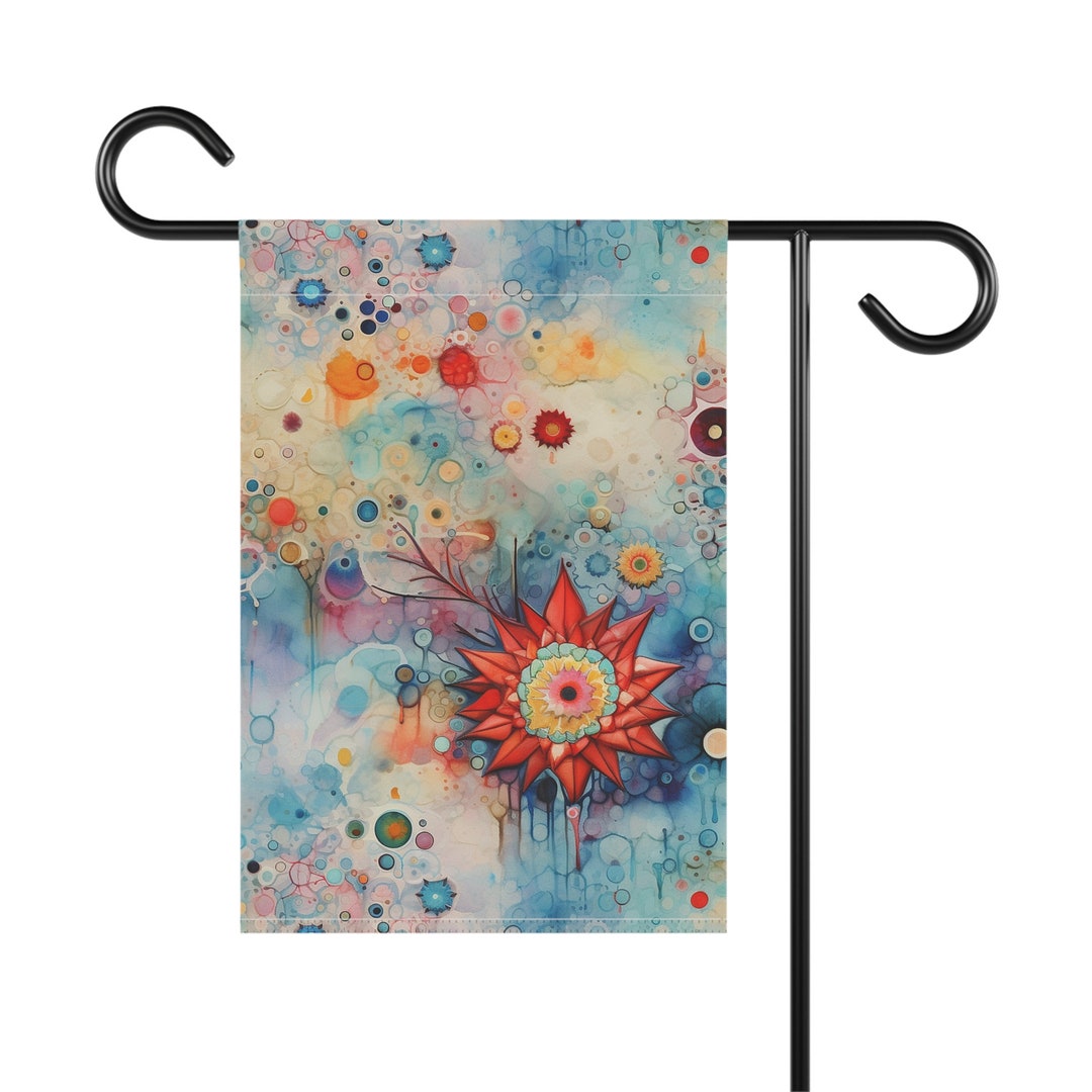 Sensational Colorful Floral Garden & House Banner, Yard Flag, Lawn Sign ...