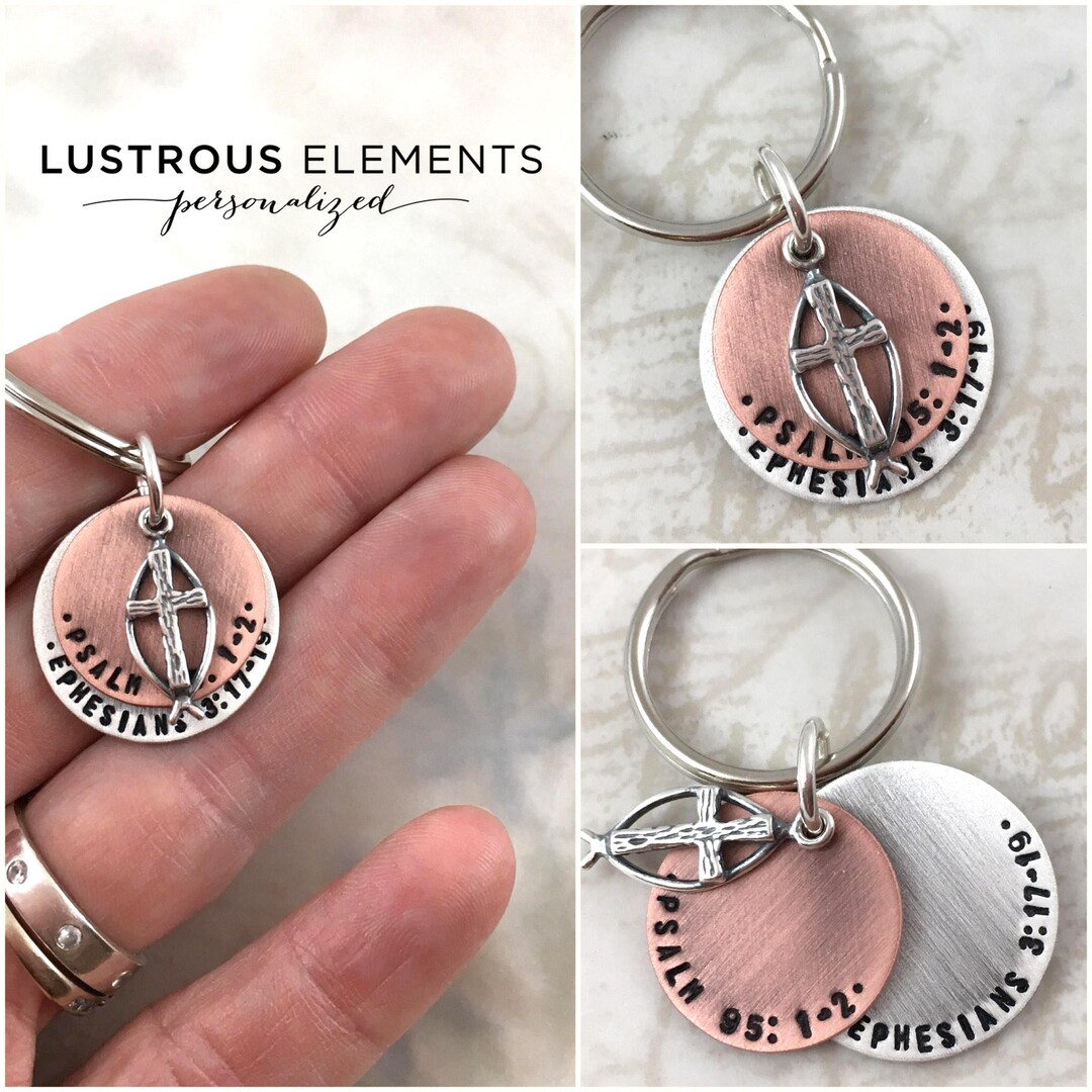 Personalized Gifts for Dad, Keychain or Personalized Necklace, Bible ...