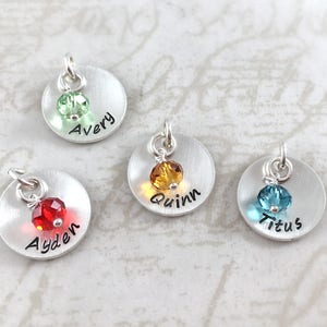 Inspirational, Custom Handmade Sterling Silver Name Charm With ...