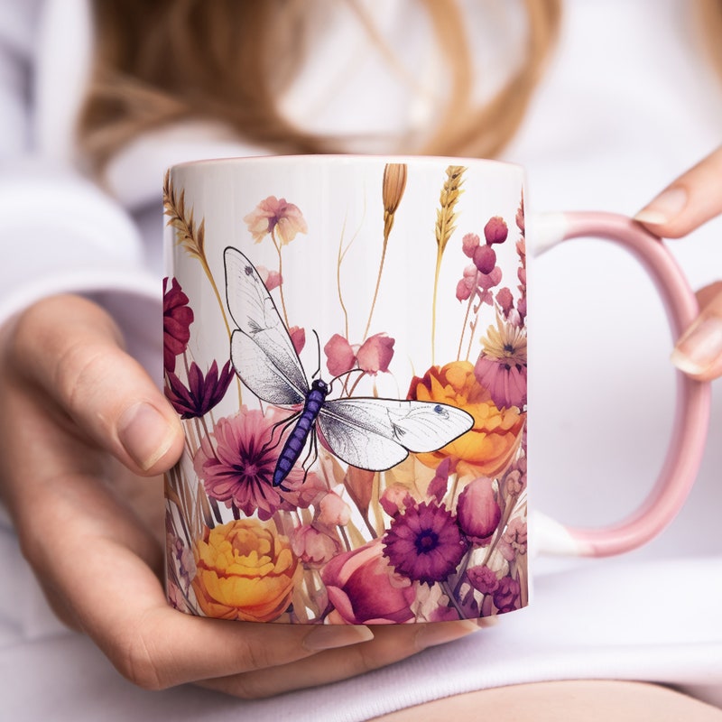 Floral Coffee Mug - Etsy