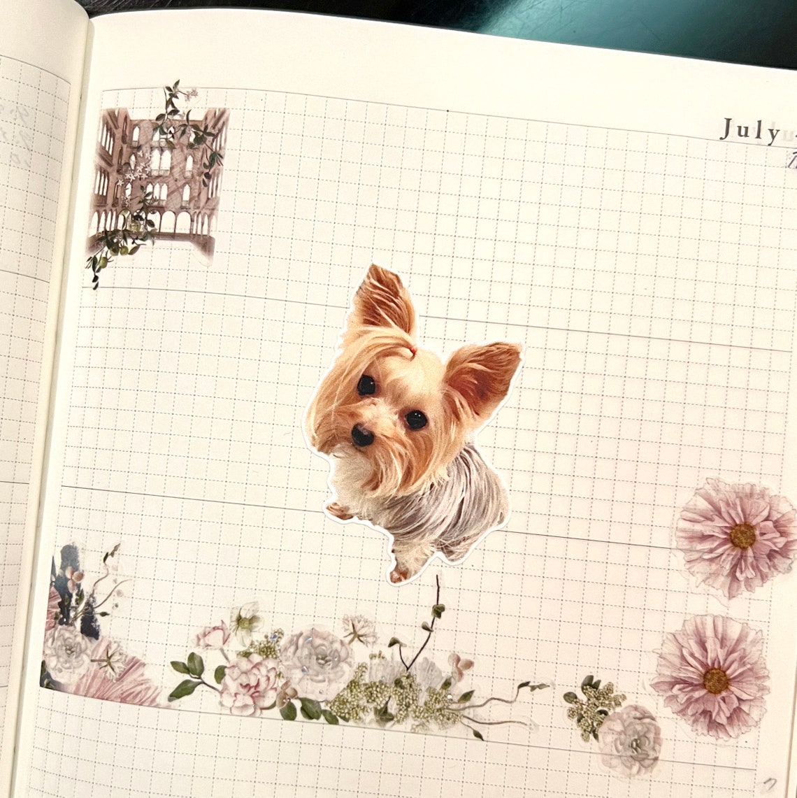 Yorkie Sticker / Cut Yorkshire Terrier/ Diary Sticker - Etsy