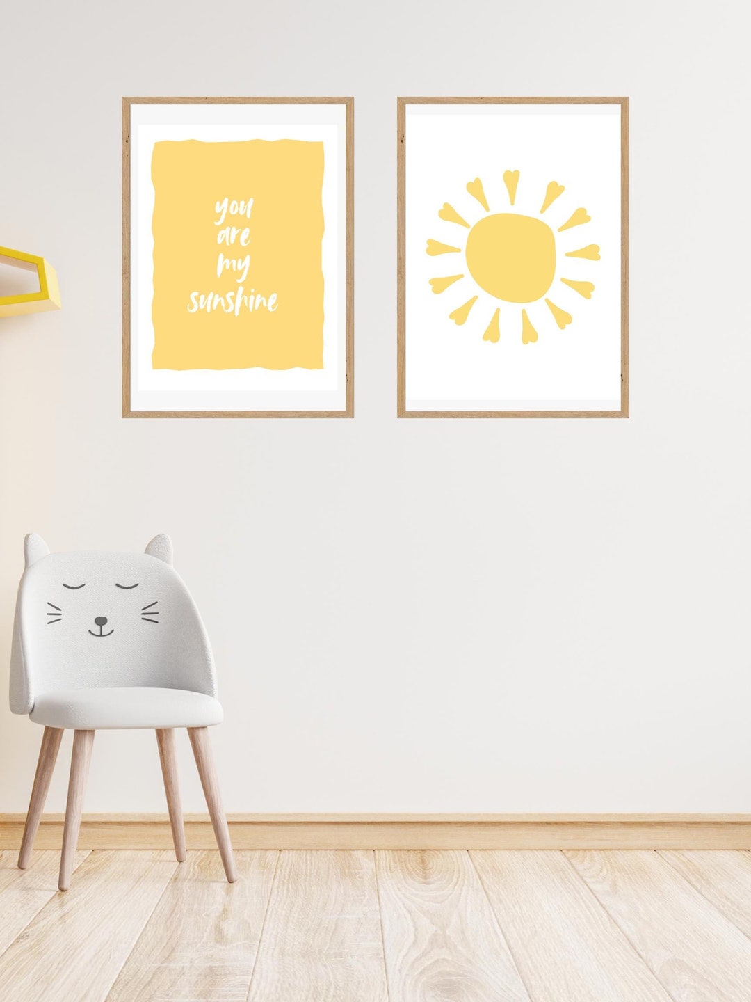 You Are My Sunshine Wall Art Set 2-piece Sunshine Prints for Kids ...